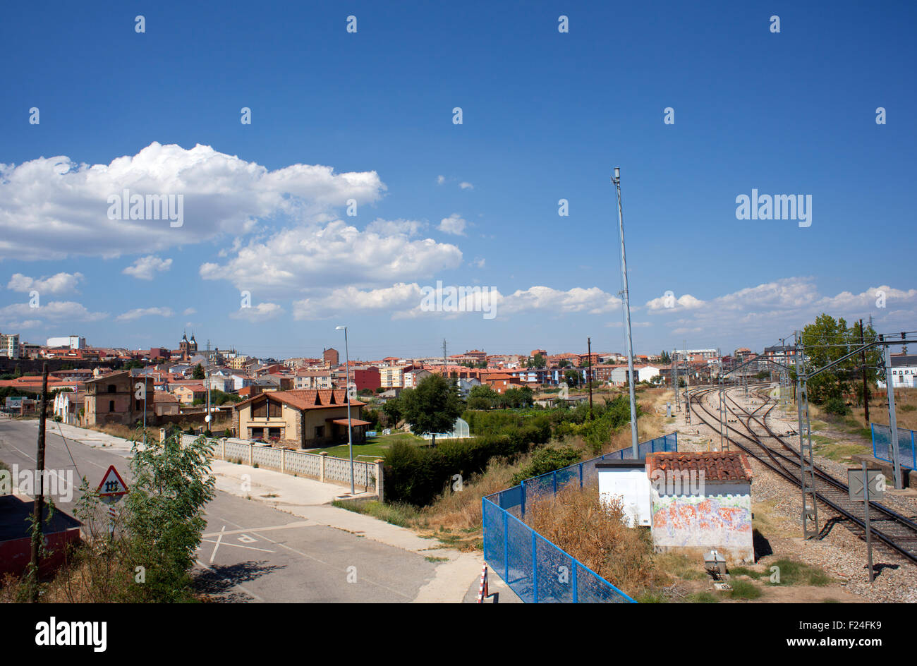 Way of St. James, Road to Astorga Stock Photo - Alamy