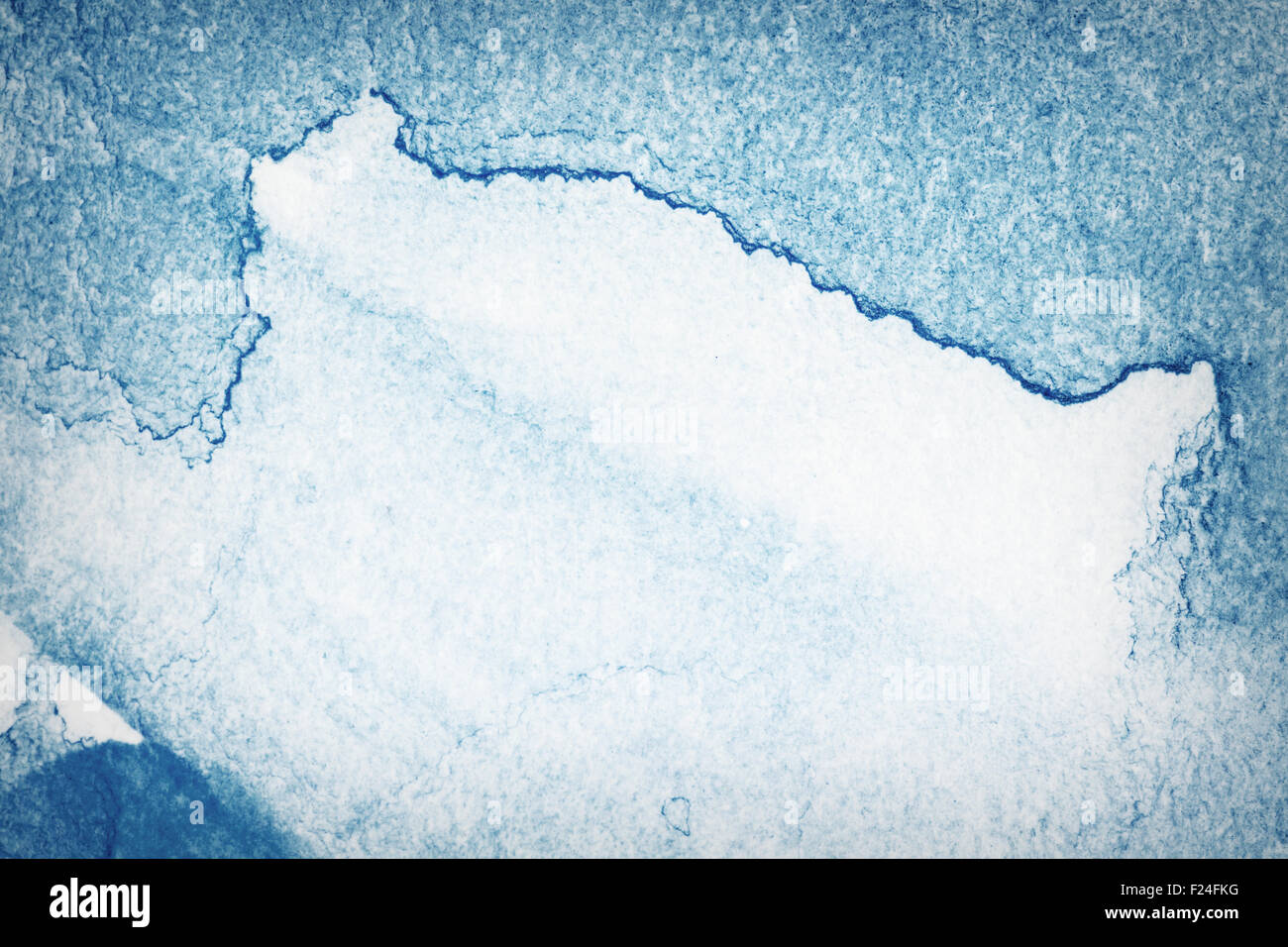 Abstract hand drawn blue watercolor background Stock Photo - Alamy