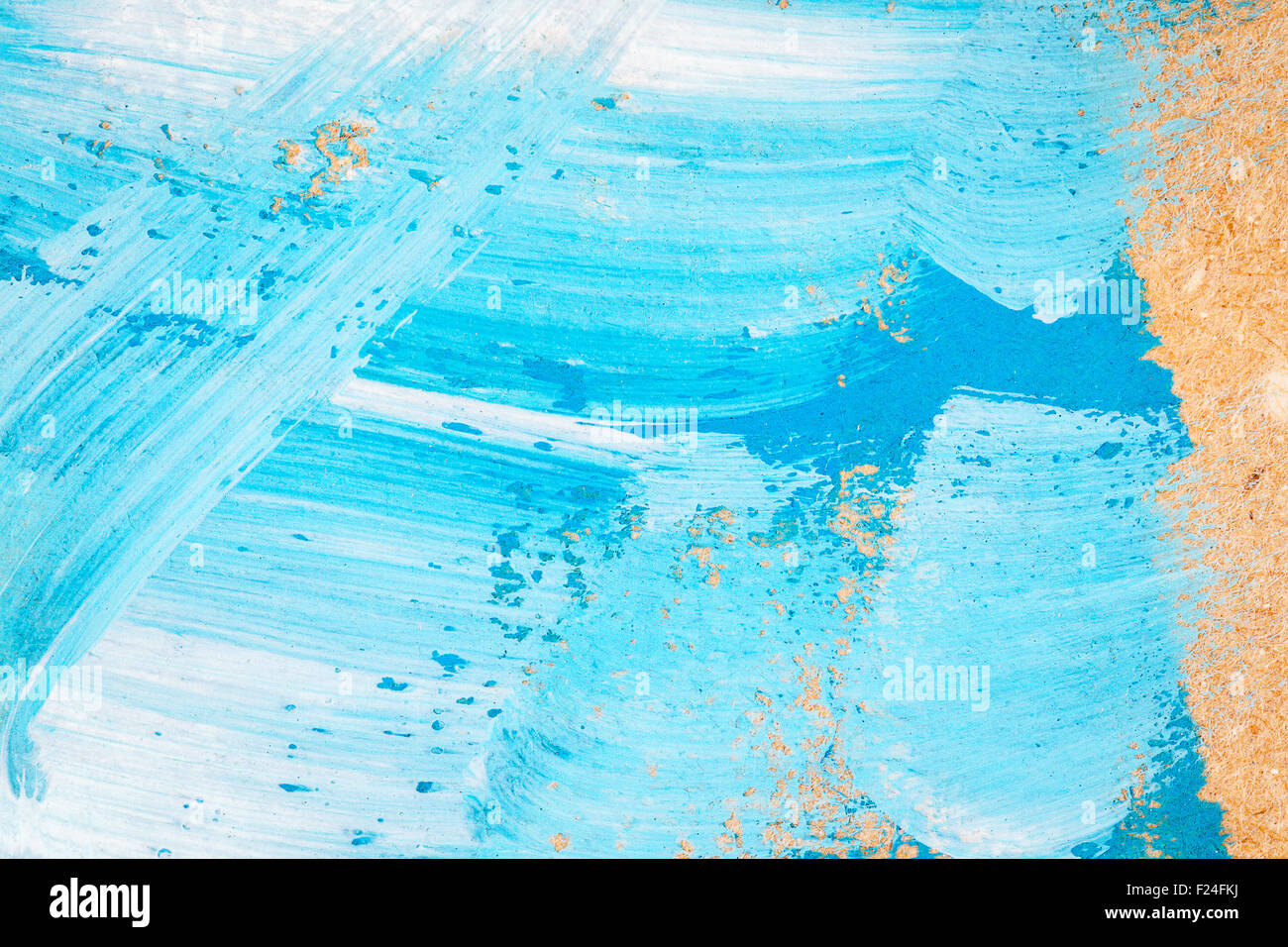 Abstract hand drawn blue acrylic background Stock Photo - Alamy