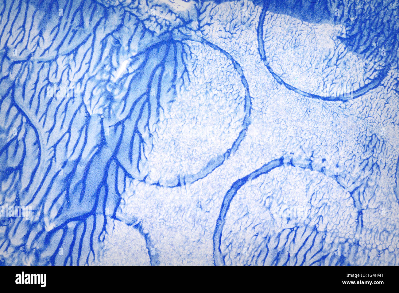 Abstract hand drawn blue acrylic background Stock Photo - Alamy