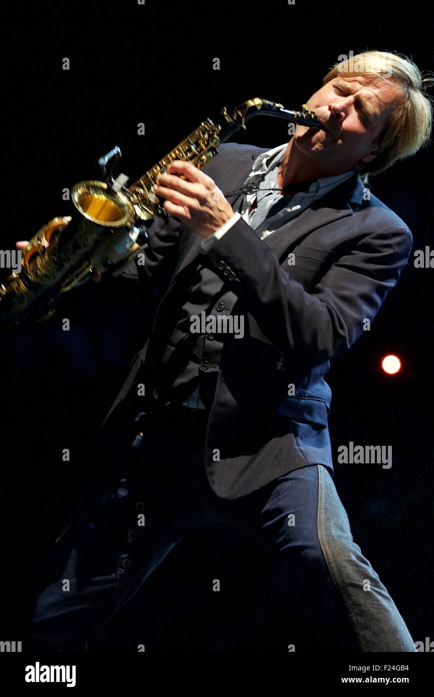 Steve Norman of Spandau Ballet at Newmarket Nights 2015 Stock Photo - Alamy