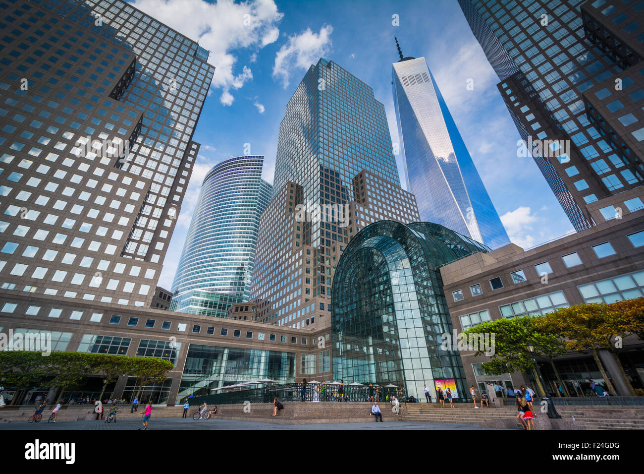 Modern buildings in Battery Park City, Manhattan, New York Stock Photo ...