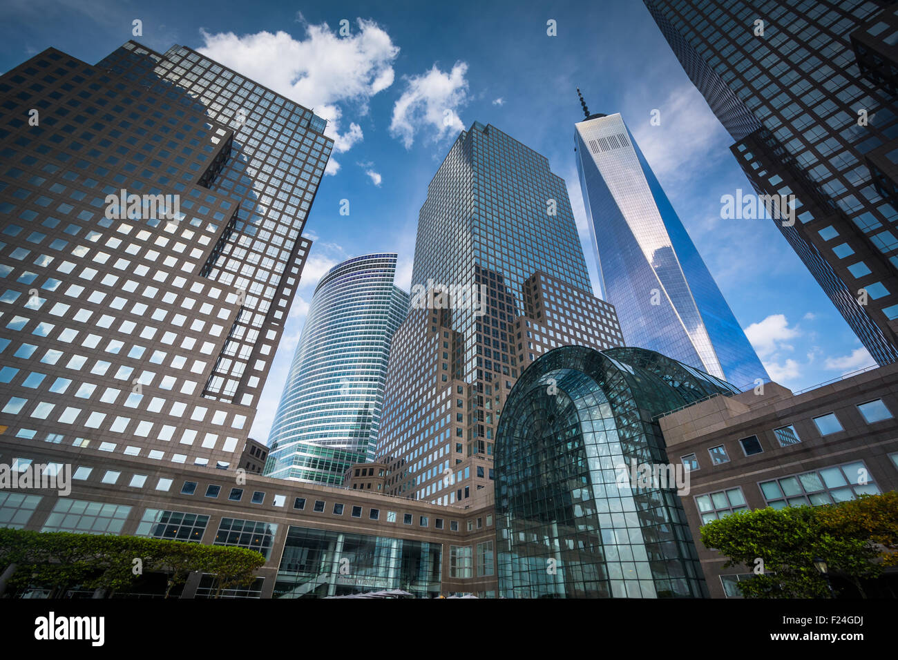 Modern buildings in Battery Park City, Manhattan, New York Stock Photo ...