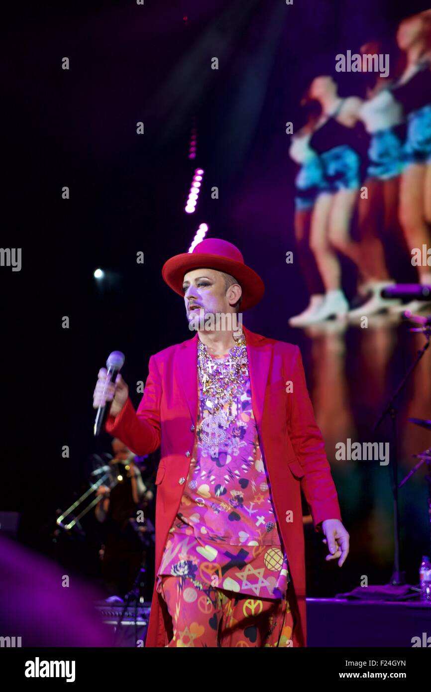 Boy George singer Culture Club 2015 tour Eventim Apollo Stock Photo - Alamy