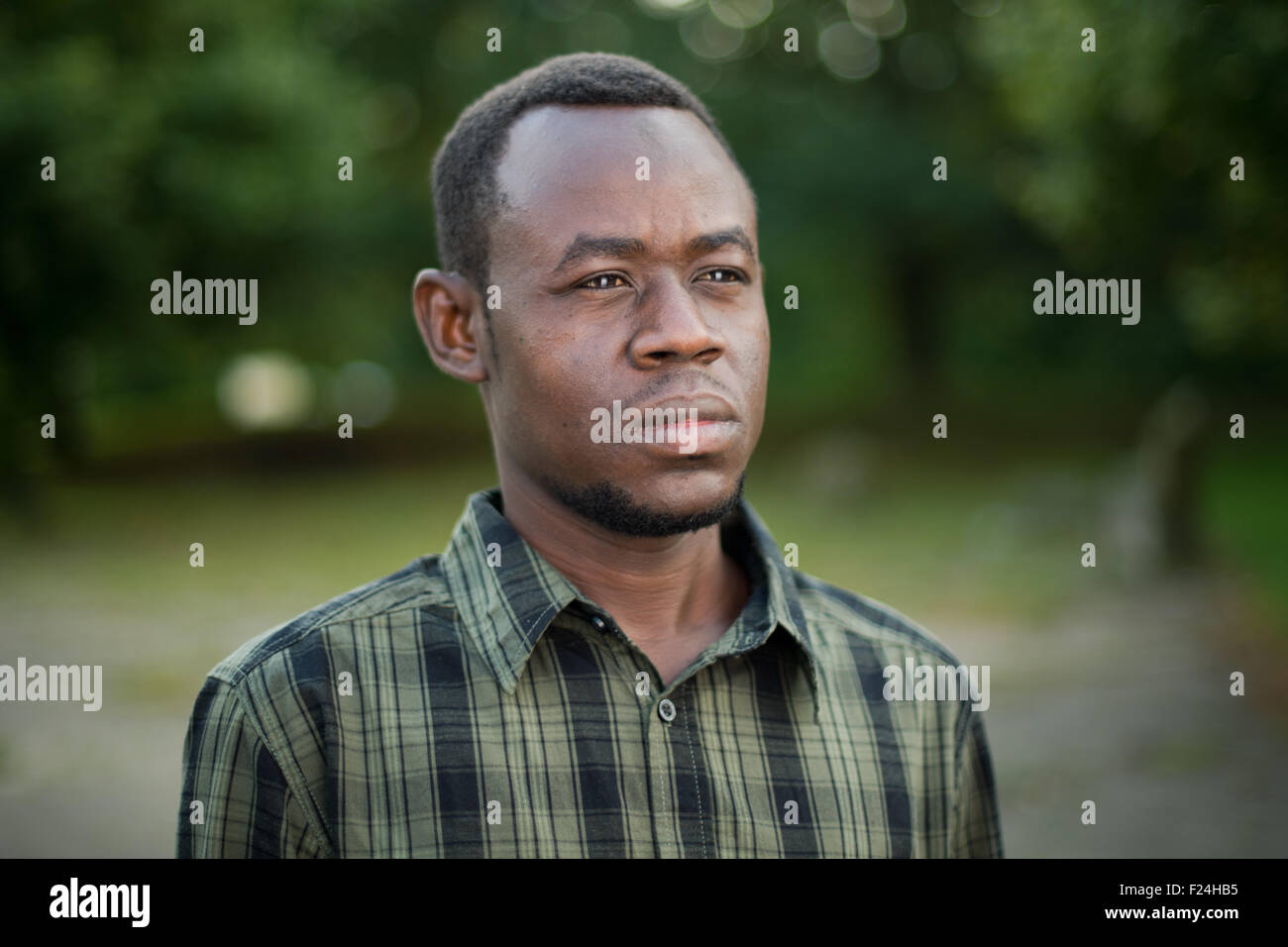 Hanover, Germany. 10th Sep, 2015. Al Tahir (29), a refugee from Sudan ...
