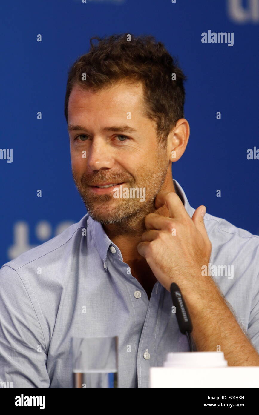 Writer Bryan Sipe attends the press conference of Demolition during the ...