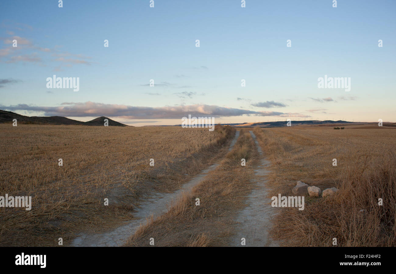 View of a Road in the Spanish countryside Stock Photo - Alamy