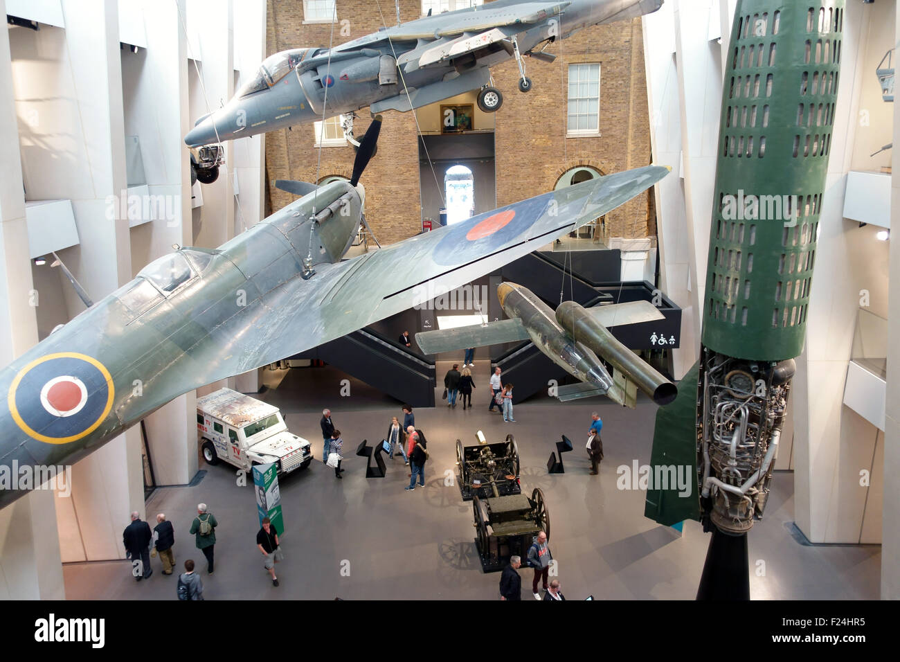 Exhibits in Imperial War Museum, London Stock Photo - Alamy