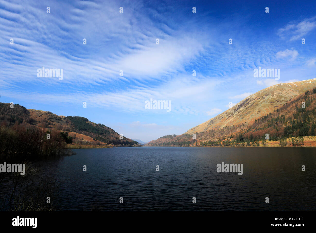 Thirlmere reservoir lake district lakes sun hi-res stock photography ...