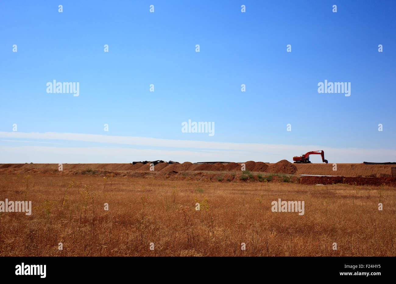 View of Construction site in spanish countryside Stock Photo - Alamy
