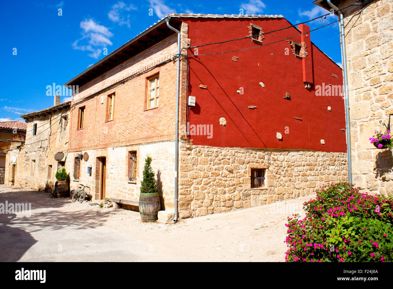 Rustic house in spanish village Stock Photo - Alamy