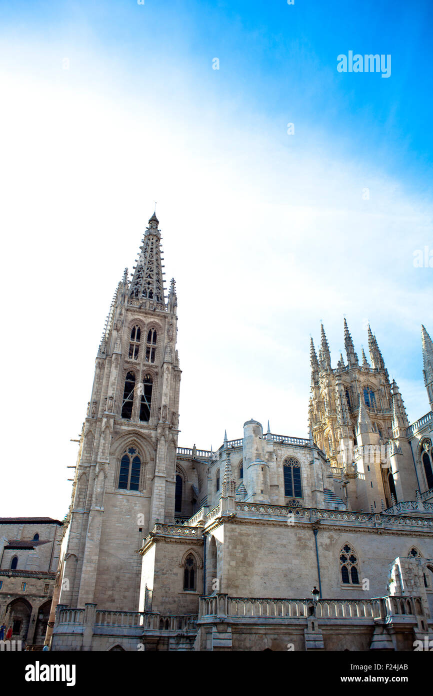 View of the Burgos cathedral - Spain Stock Photo - Alamy