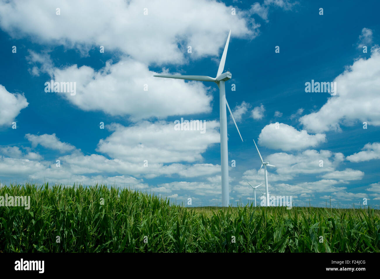 Wind farms in central Indiana, USA Stock Photo - Alamy