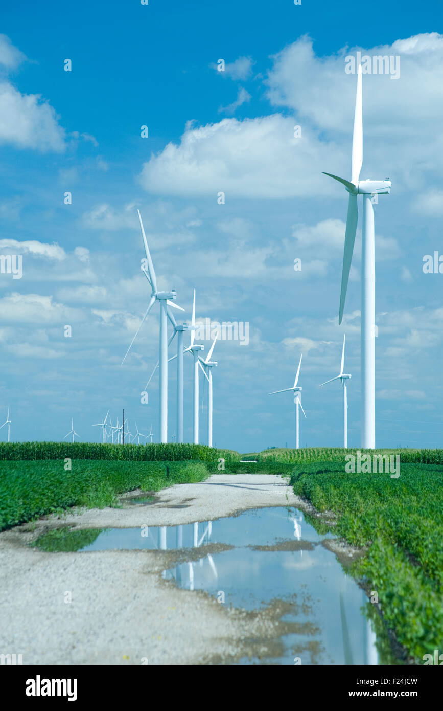 Wind farms in central Indiana, USA Stock Photo - Alamy