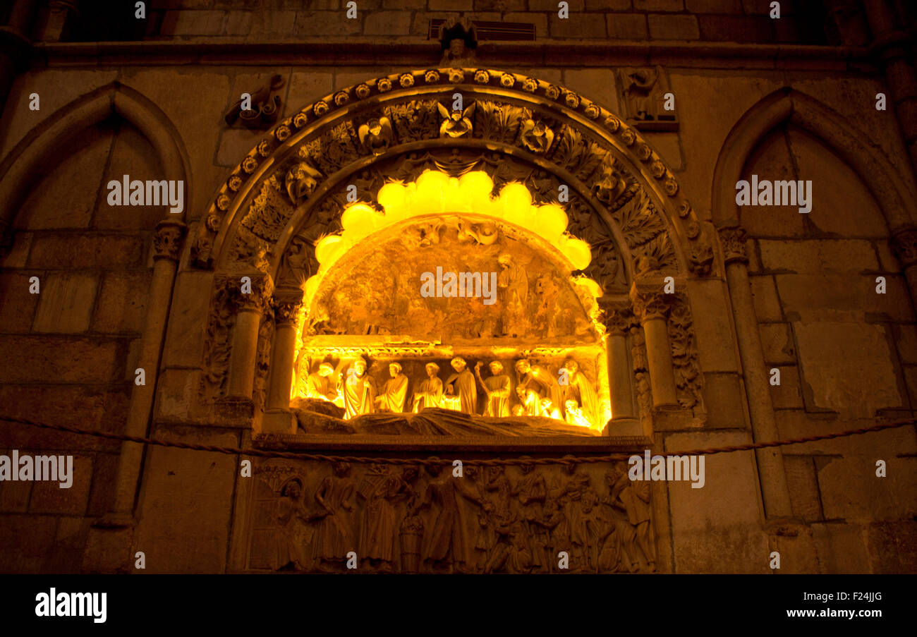 Sculptures, Interior of Leon Cathedral - Spain Stock Photo - Alamy
