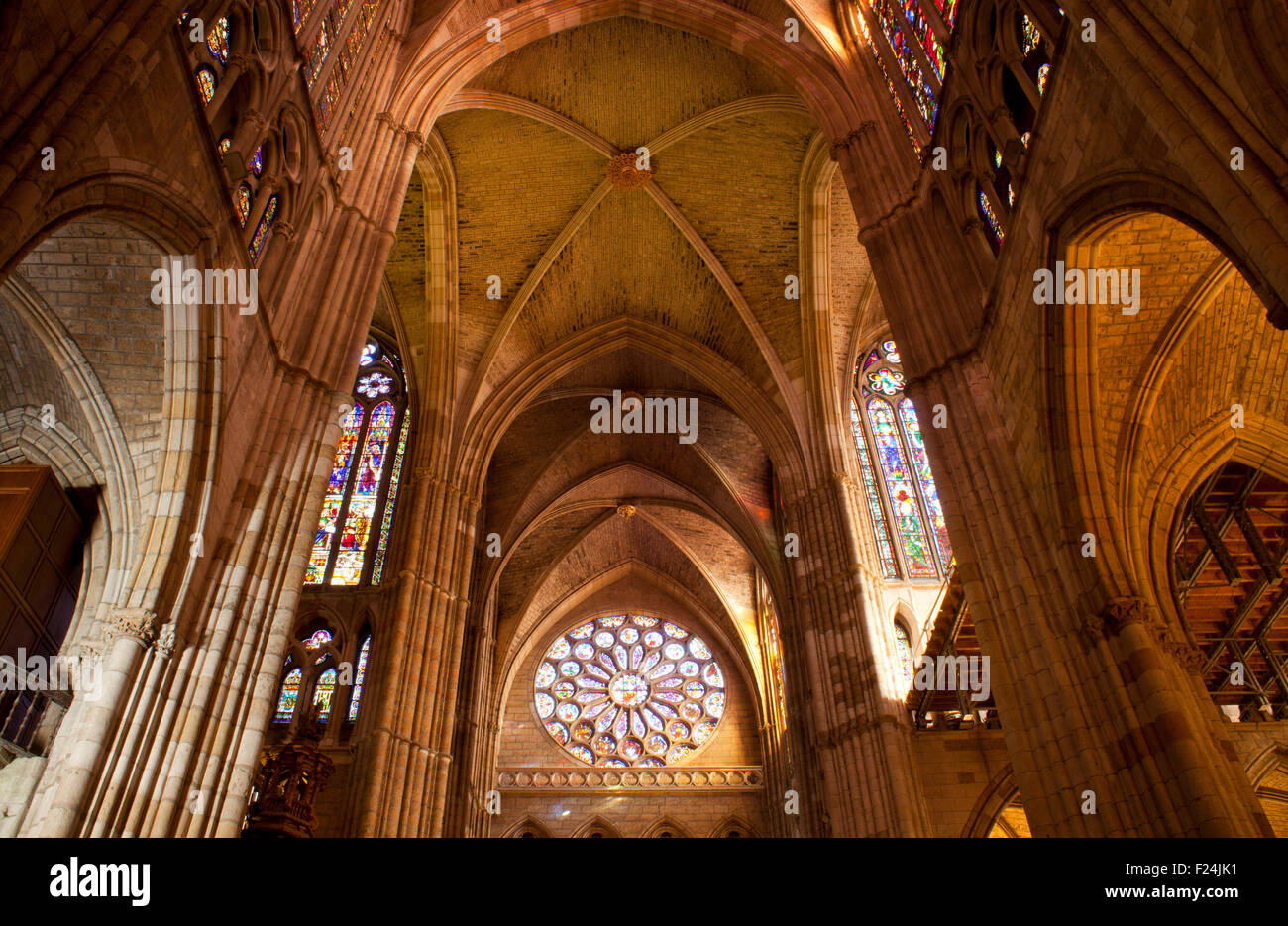 Interior of leon cathedral hi-res stock photography and images - Alamy