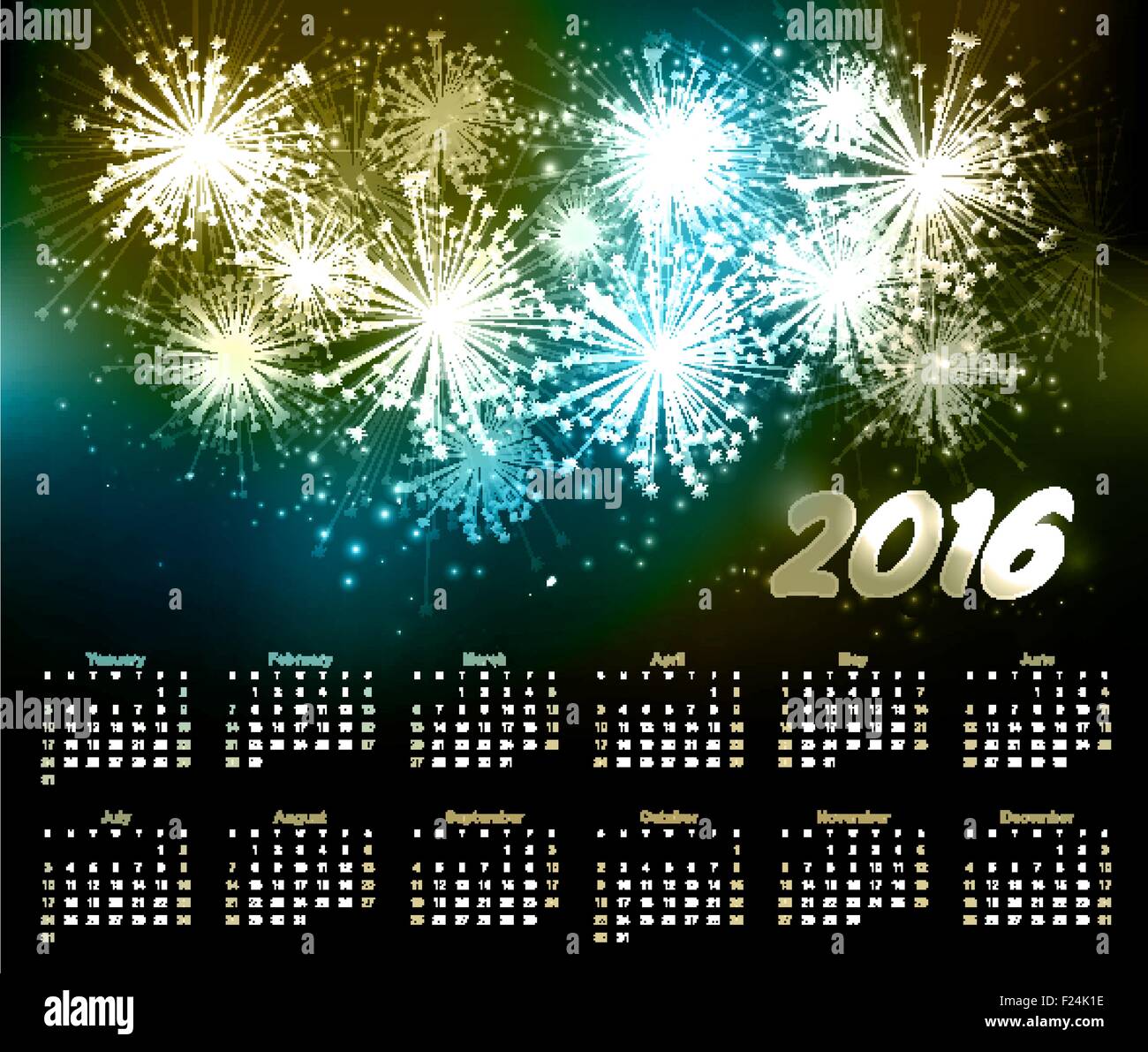 Vector Holiday Fireworks Background Stock Vector Image & Art - Alamy