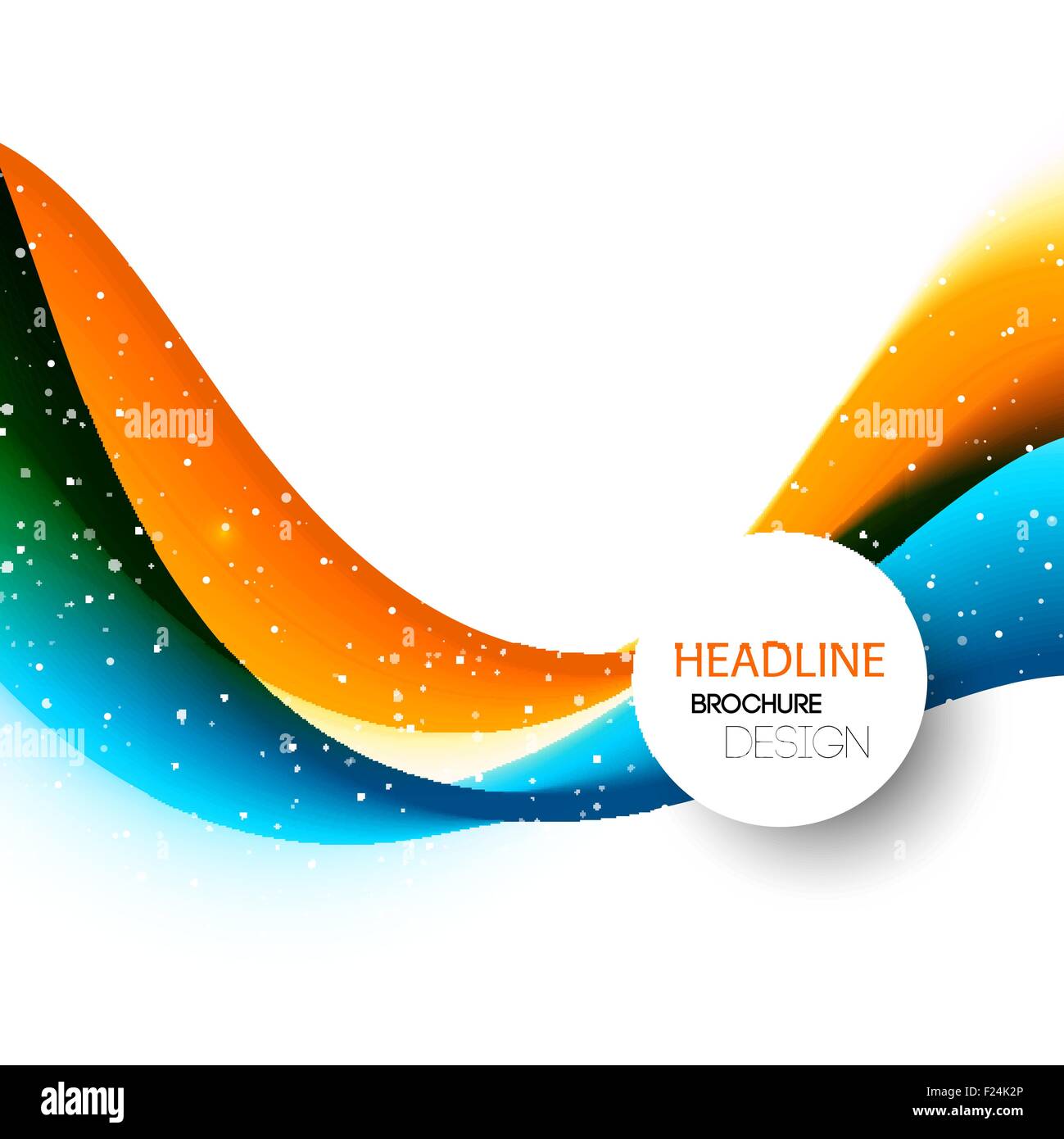 Abstract curved lines background. Template brochure design Stock Vector ...