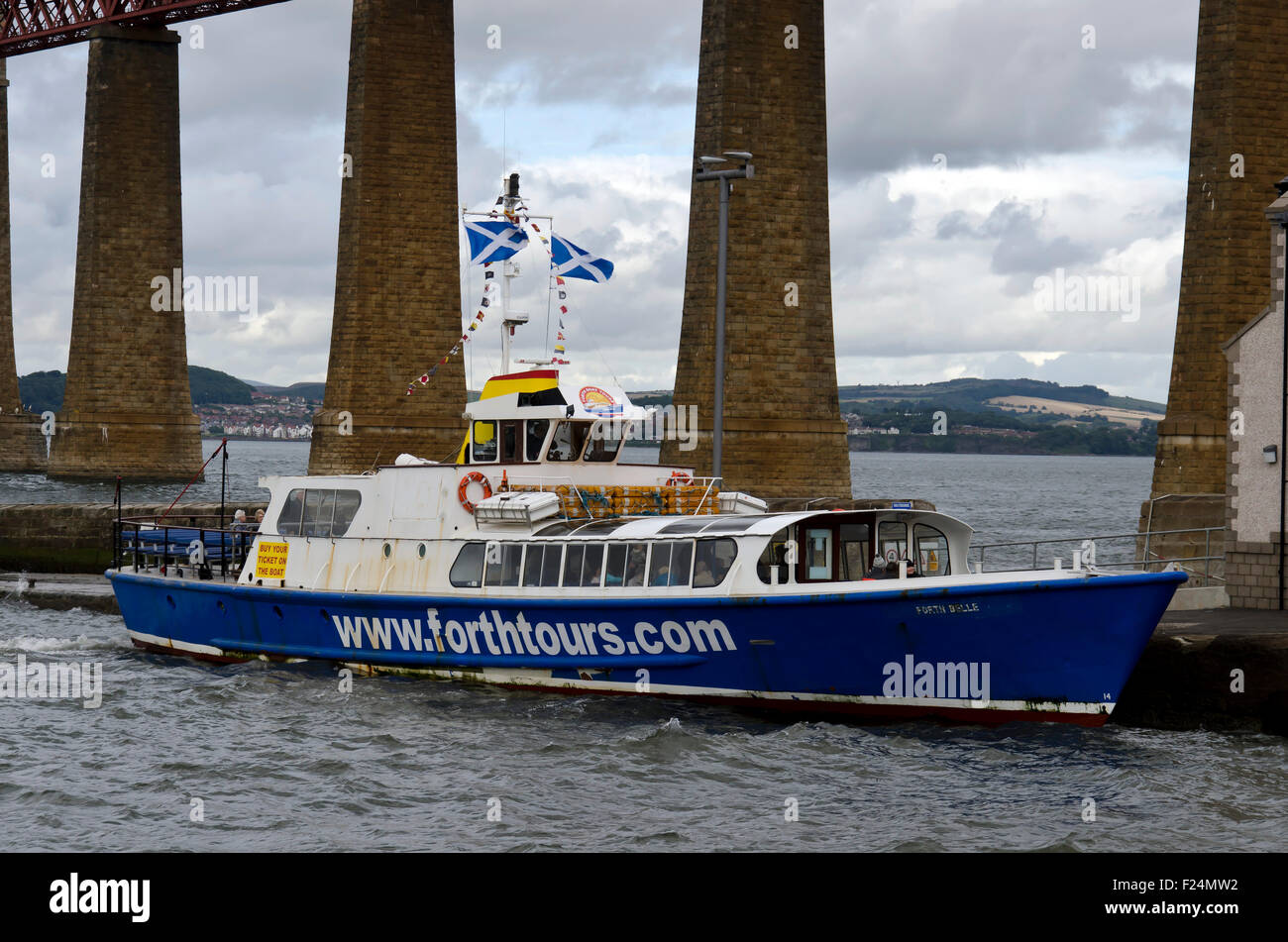 The "Forth Belle" boat which carries passengers from South Queensferry ...