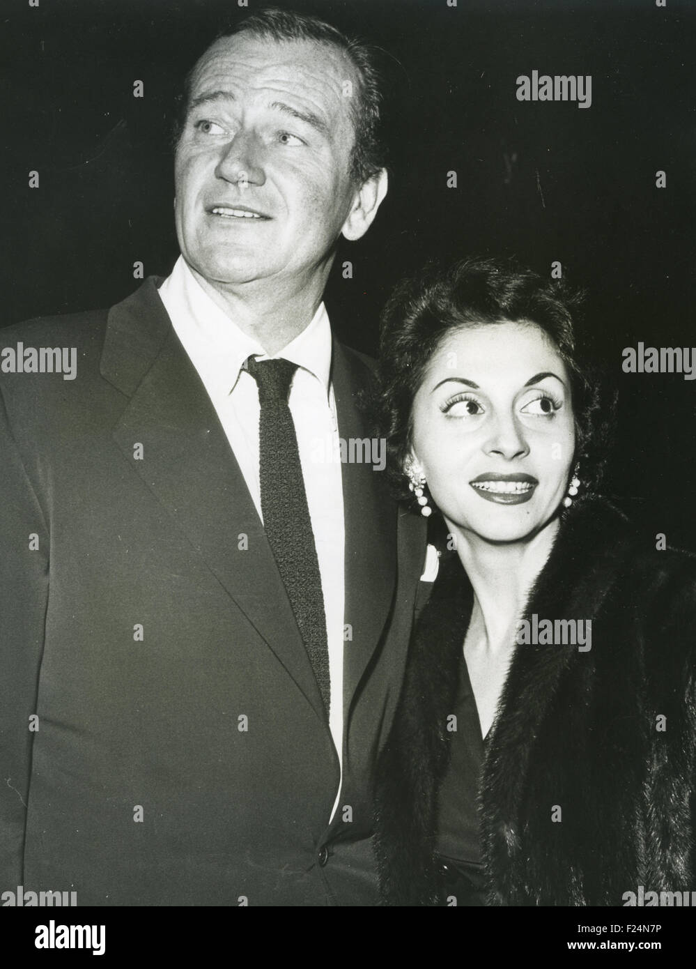 John wayne wife pilar hi-res stock photography and images - Alamy