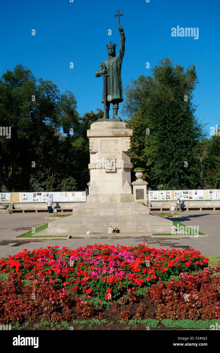 Statue of Stefan cel Mare (Stephen the Great), Chisinau, Republic of ...