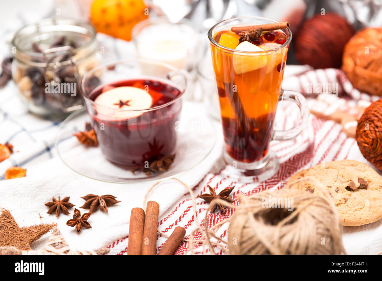 cup of hot mulled wine and a delicious cup of grog among the many ...