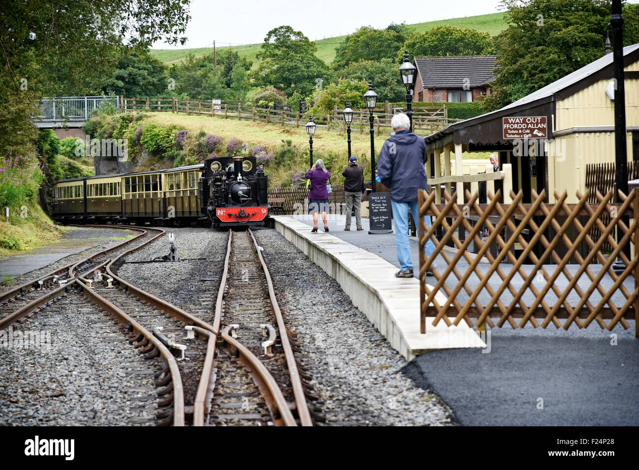 The Vale of Rheidol Railway (Welsh: Rheilffordd Cwm Rheidol) is a 1 ft ...