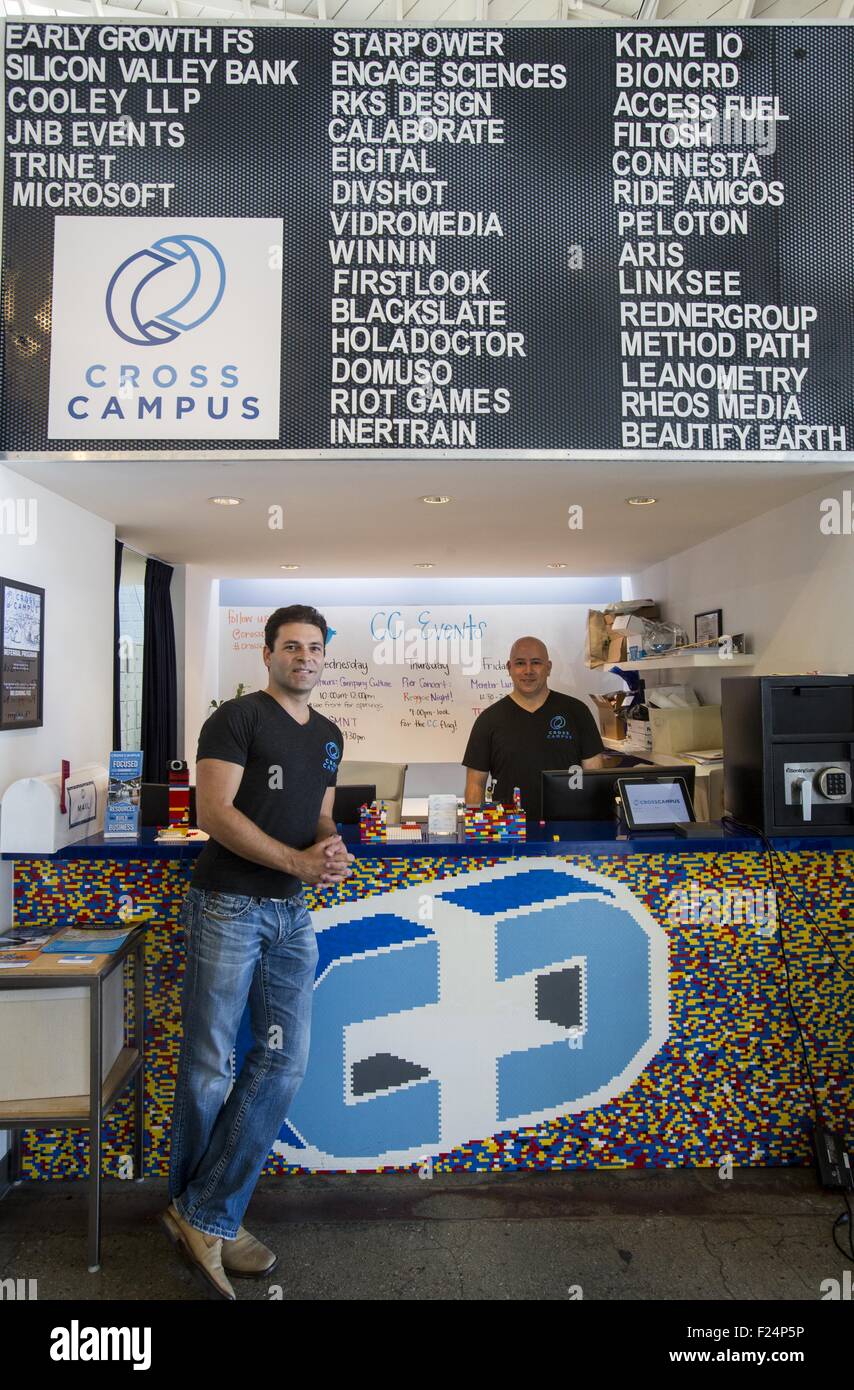 Los Angeles, California, USA. 11th Aug, 2015. Dan Dato, right, and ...