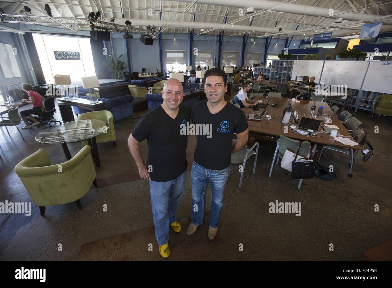 Los Angeles, California, USA. 11th Aug, 2015. Dan Dato, left, and Ronen ...