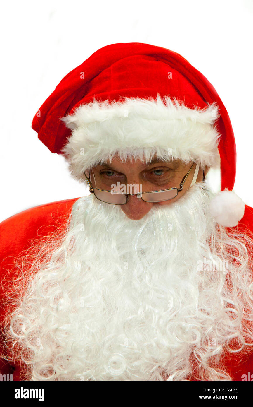 Portrait of Santa Claus Stock Photo - Alamy