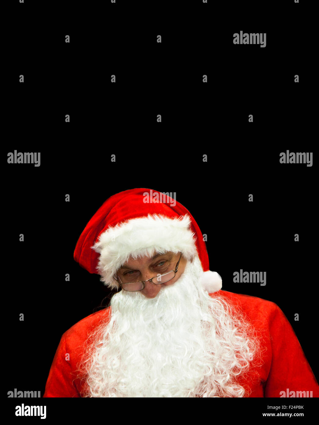 Portrait of Santa Claus Stock Photo - Alamy