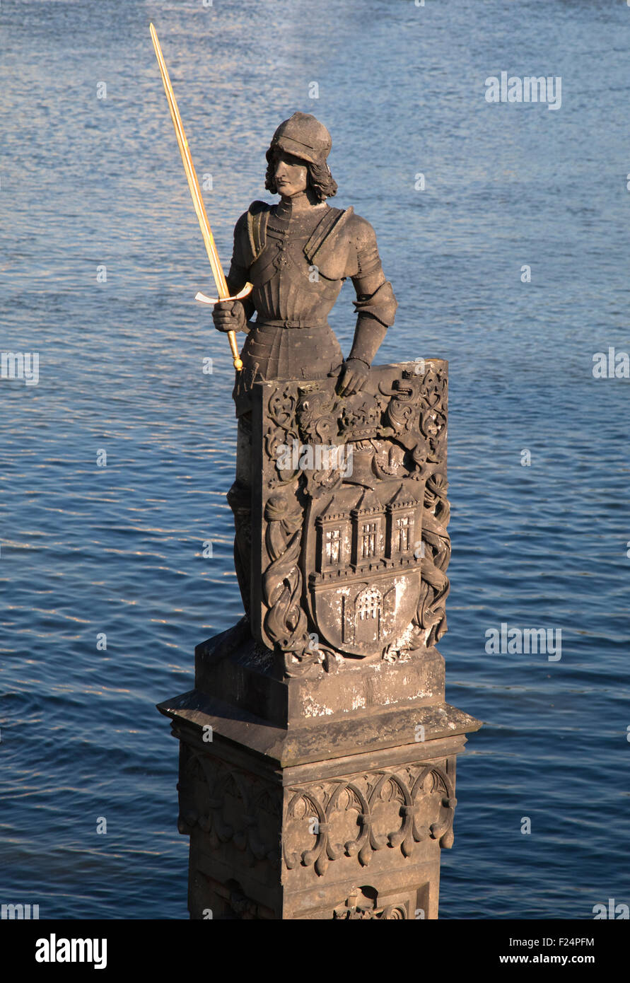 Old statue in Prague, capital of Chezh Republic Stock Photo - Alamy