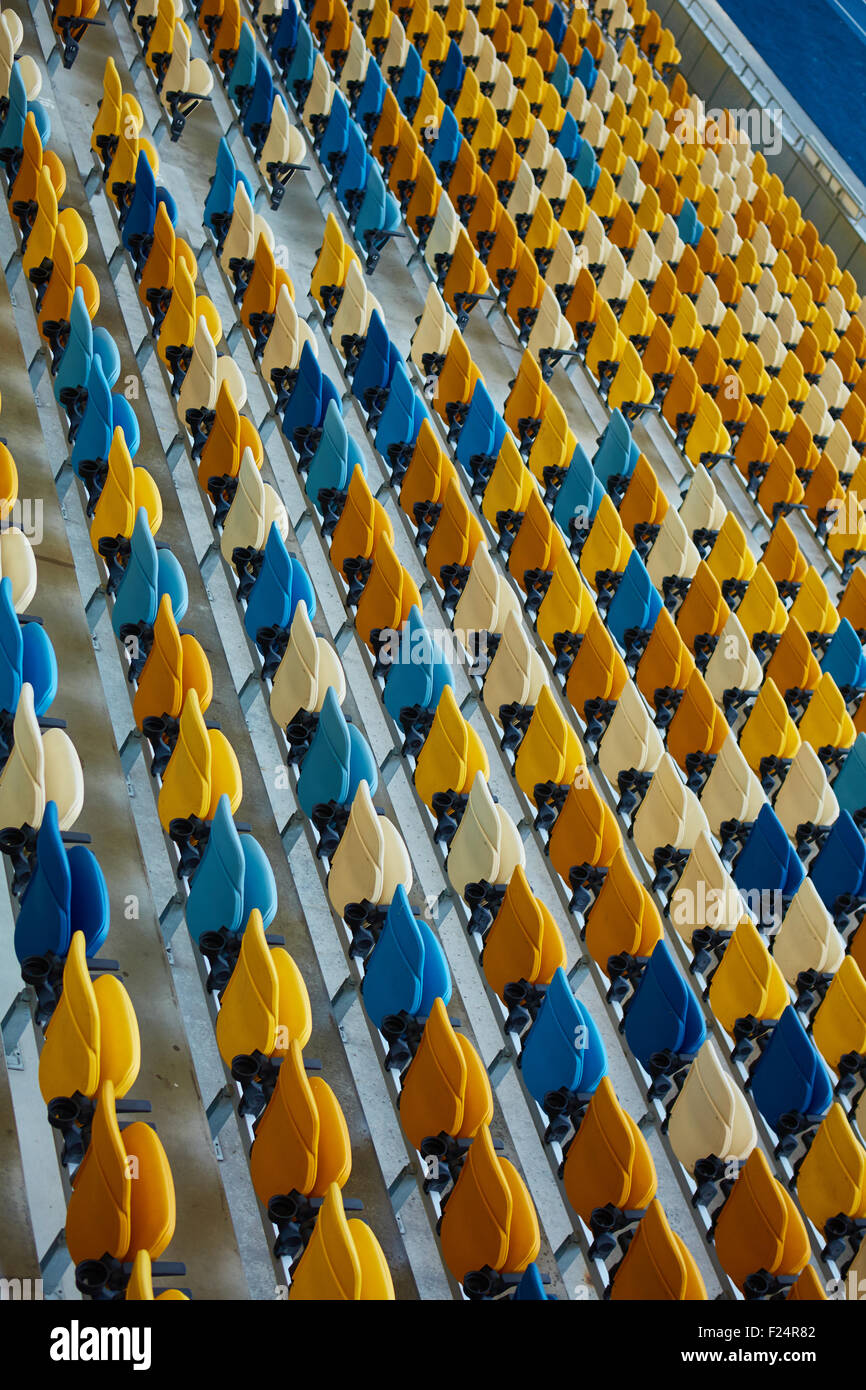 Yellow color sport stadium chair hi-res stock photography and images ...
