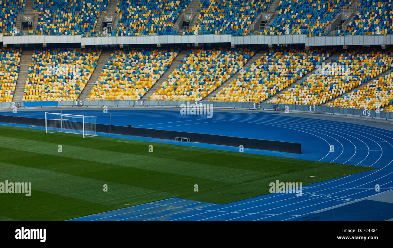 Huge Empty Football Arena Stock Photo - Alamy
