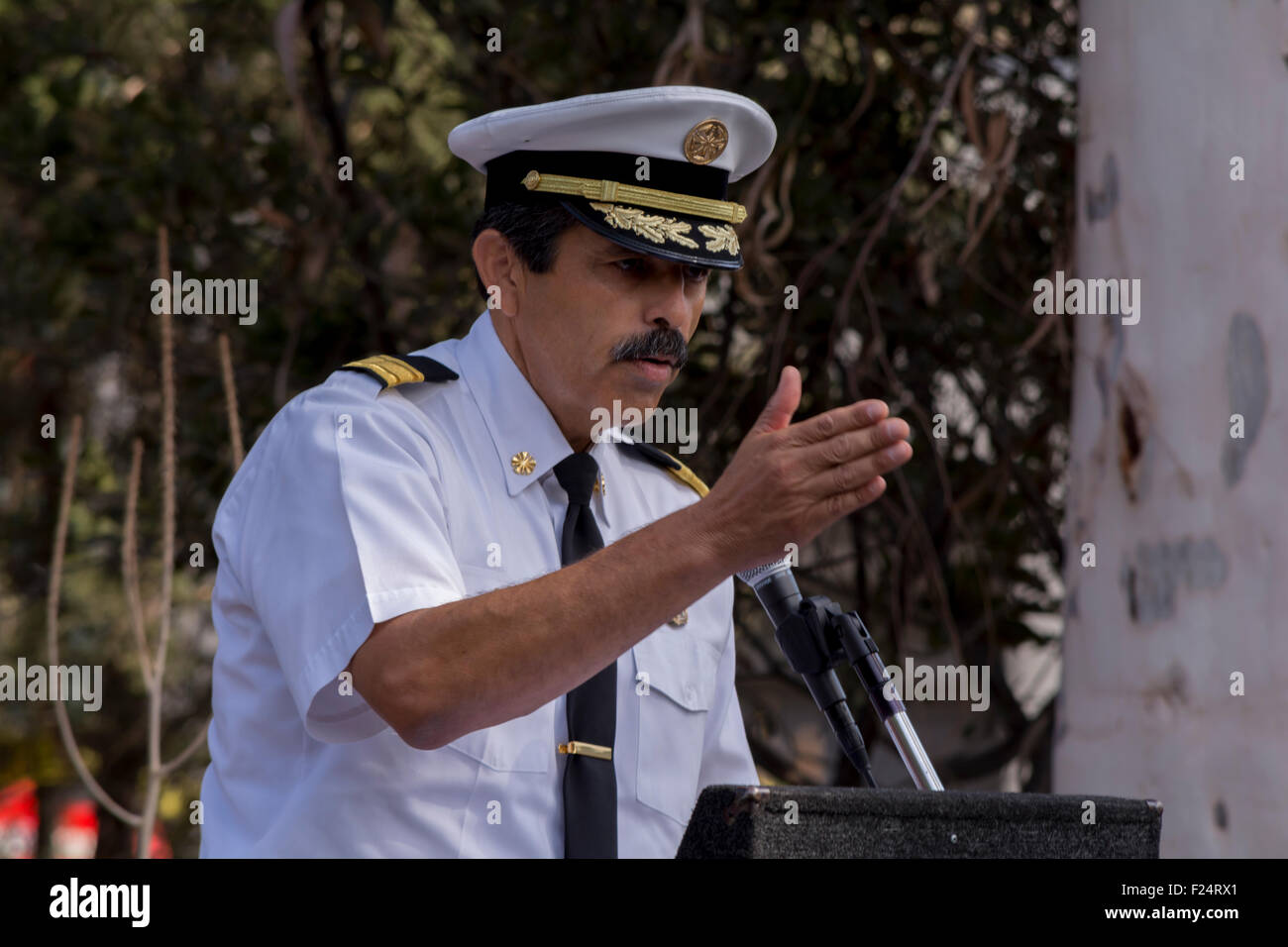 Los Angeles, California, USA. 11th Sep, 2015. Los Angeles Fire Chief ...