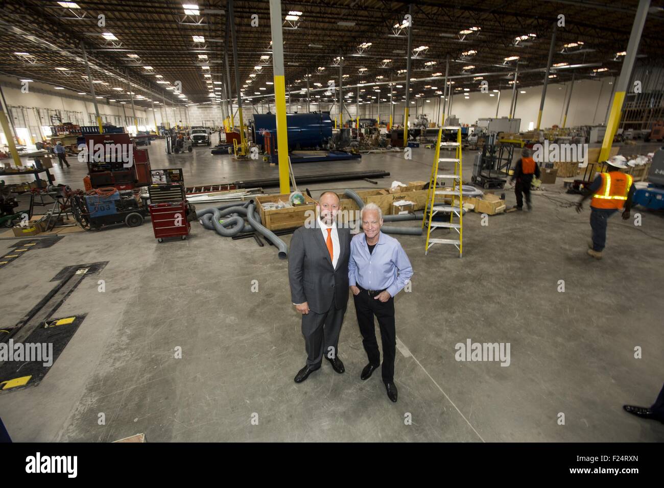 Los Angeles, California, USA. 18th Aug, 2015. David Weissberg, left ...