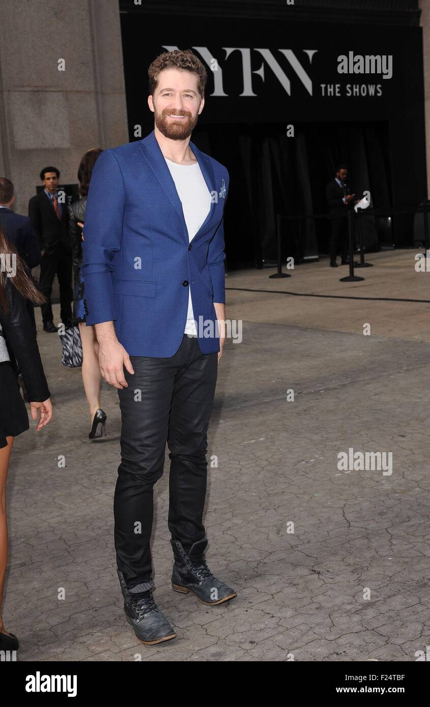 New York, NY, USA. 11th Sep, 2015. Matthew Morrison in attendance for ...