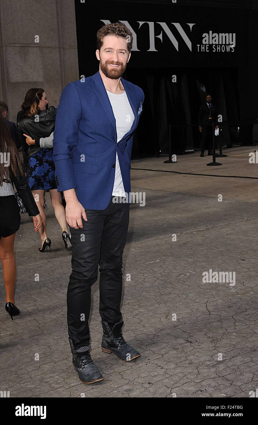 New York, NY, USA. 11th Sep, 2015. Matthew Morrison in attendance for ...