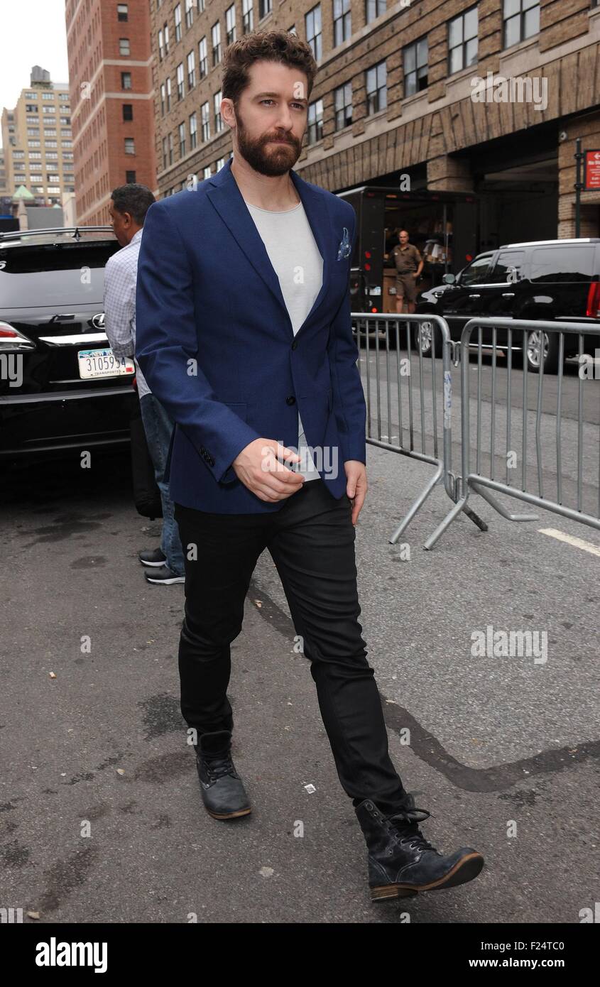 New York, NY, USA. 11th Sep, 2015. Matthew Morrison in attendance for ...