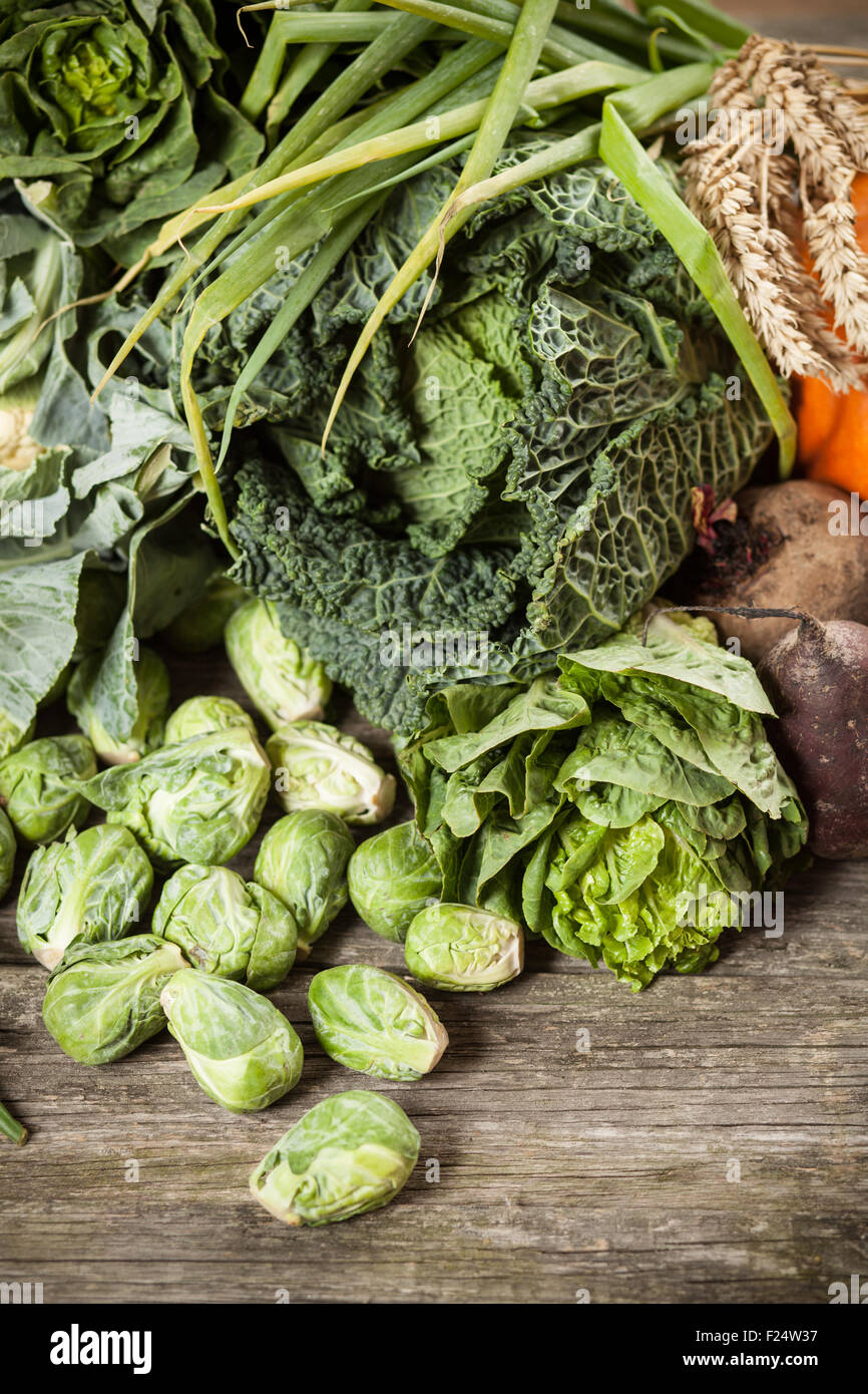 Assortment of green vegetables Stock Photo - Alamy