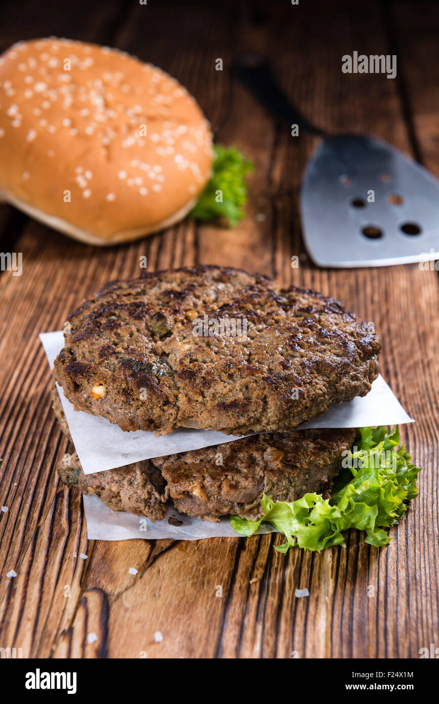 Close up burger beef patty hi-res stock photography and images - Alamy