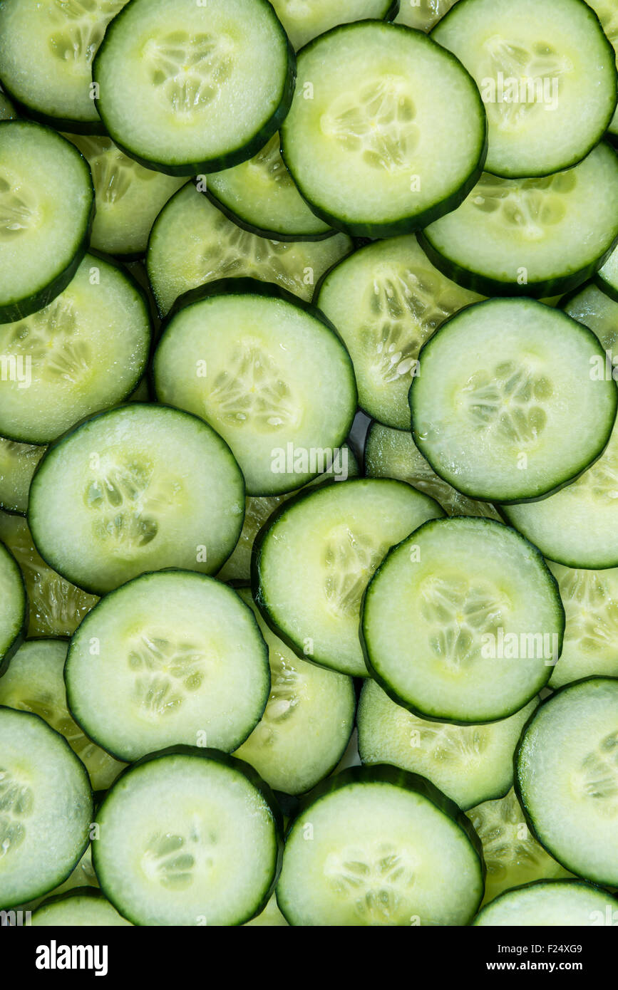 Cucumbers close-up shot for use as background image or as texture Stock ...