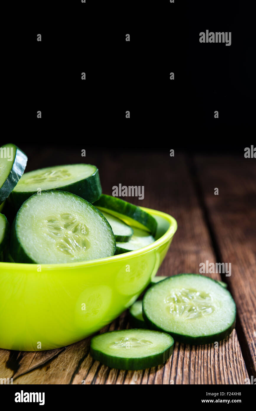 Portion of fresh and healthy Cucumbers (close-up shot Stock Photo - Alamy