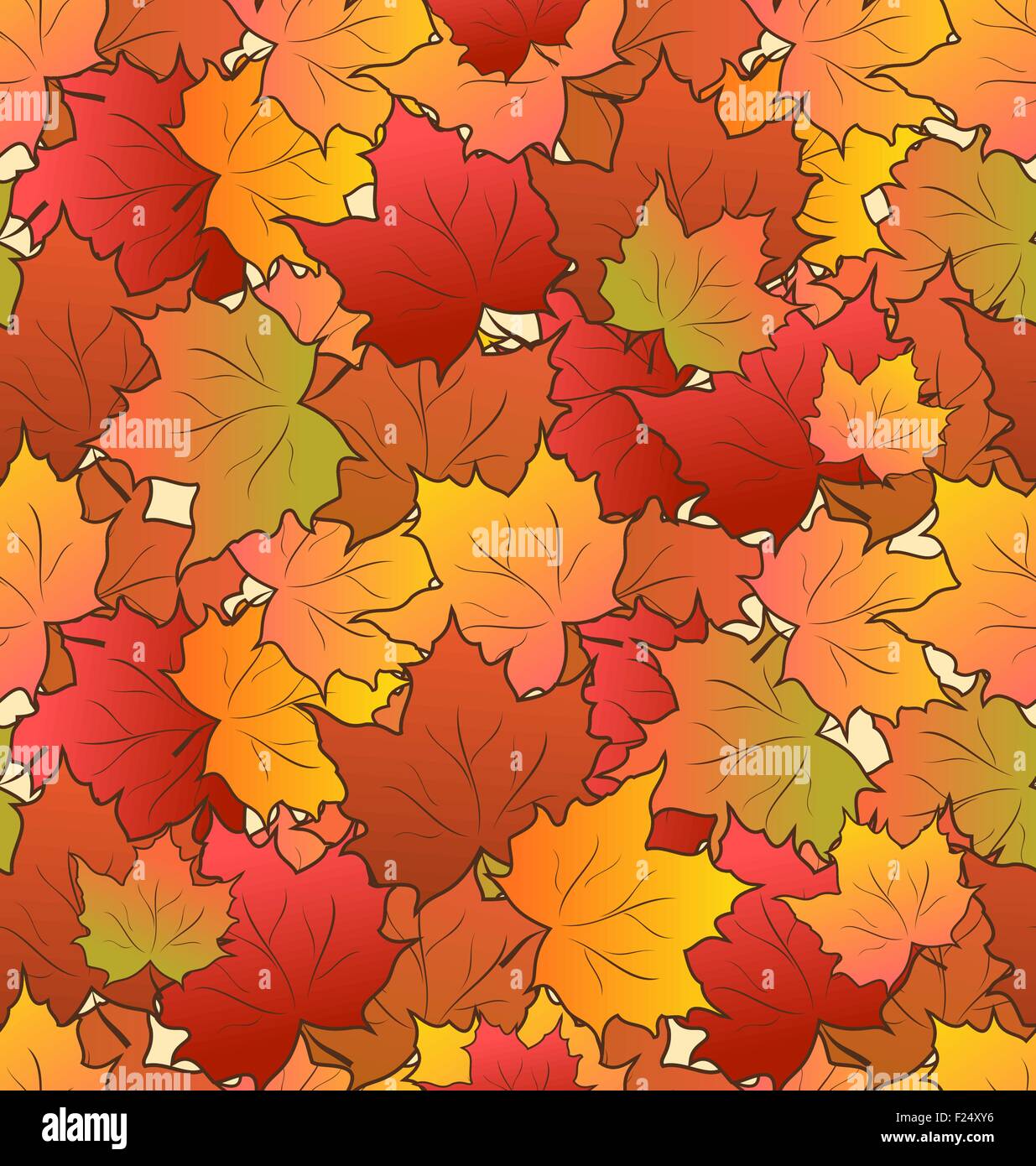 Autumn Seamless Texture of Maple Leaves Stock Vector Image & Art - Alamy