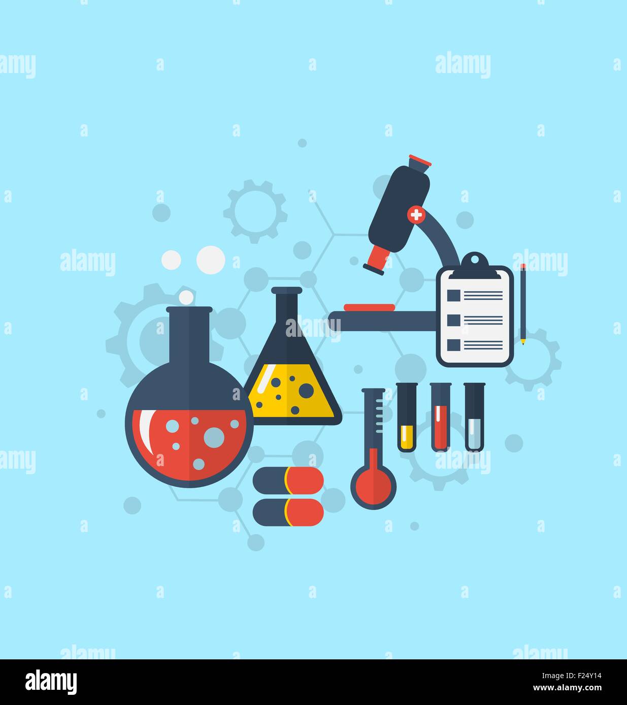 Template for showing various tests being conducted in laboratory Stock ...
