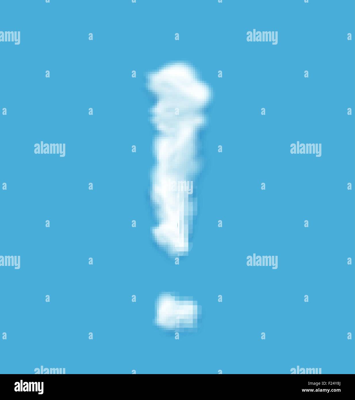 Vector cloud question on a blue background Stock Vector Image & Art - Alamy