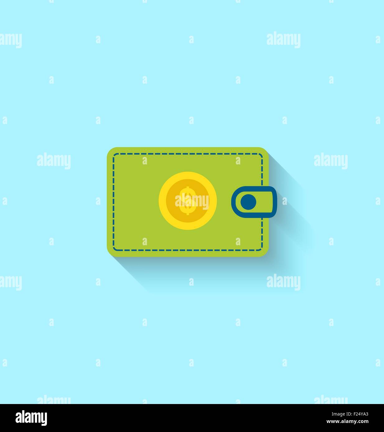 Simple yellow wallet Stock Vector Images - Alamy