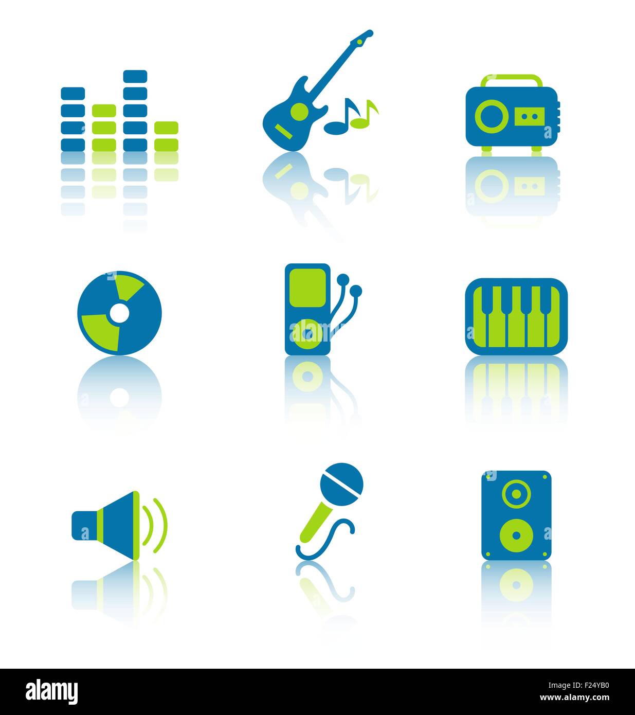 Music notes silhouette music speaker hi-res stock photography and ...