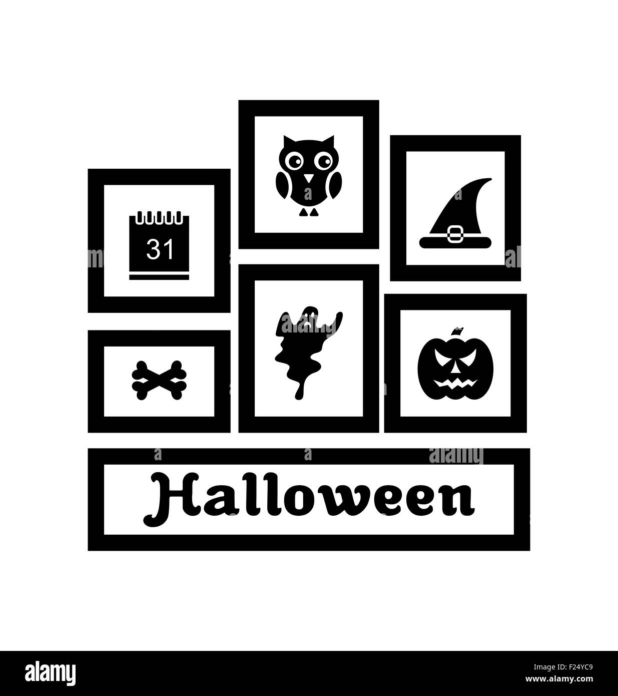 October background traditional symbols Stock Vector Images - Alamy