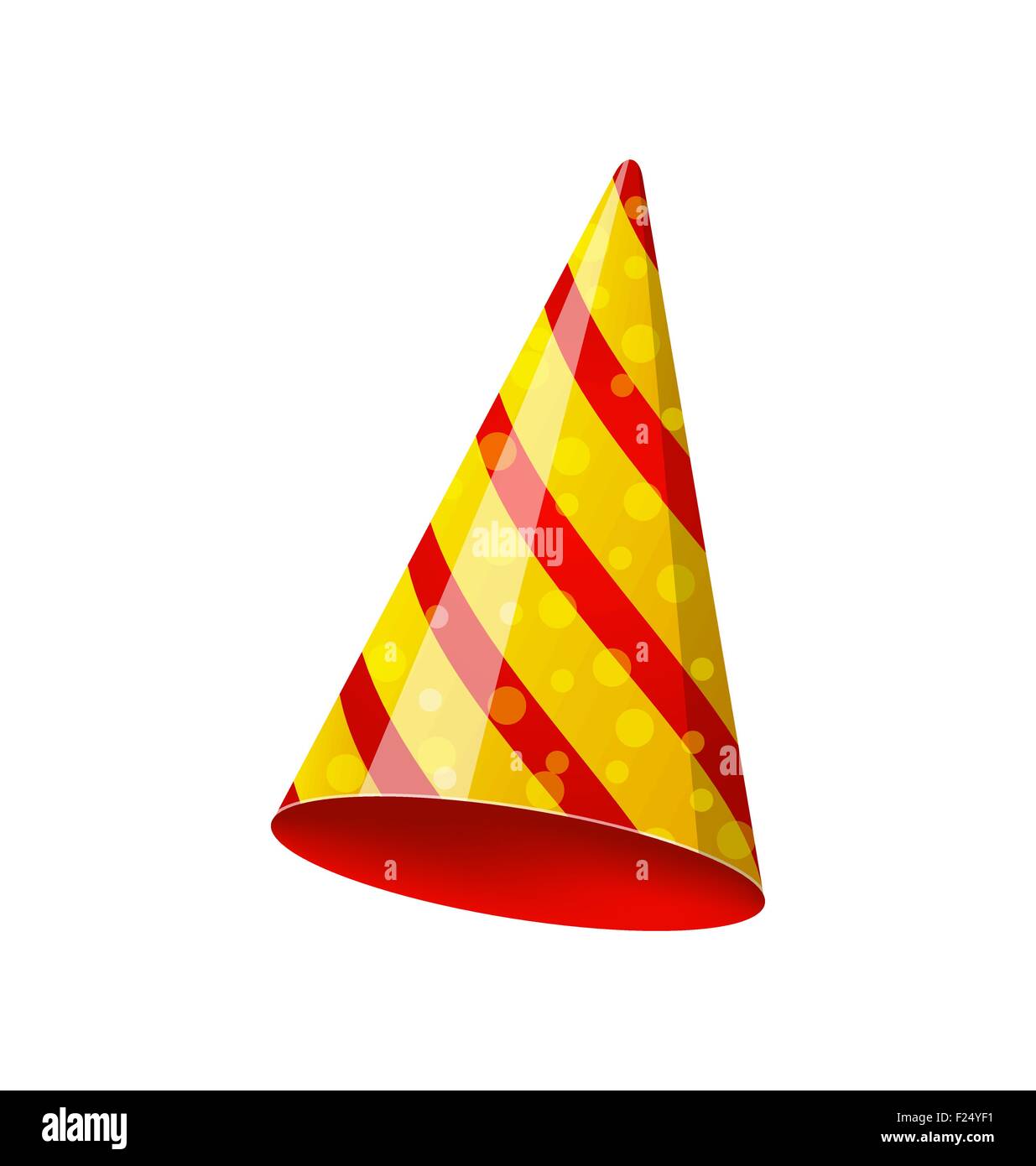 Party striped hat isolated on white background Stock Vector Image & Art ...